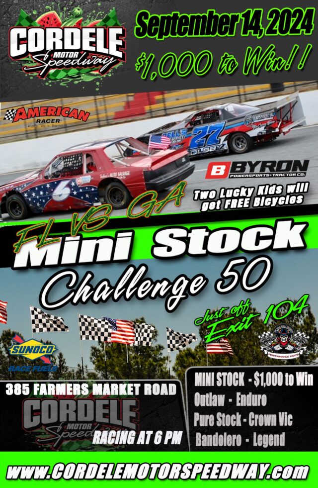 GA vs FL Mini Stock Challenge - Cordele Motor Speedway